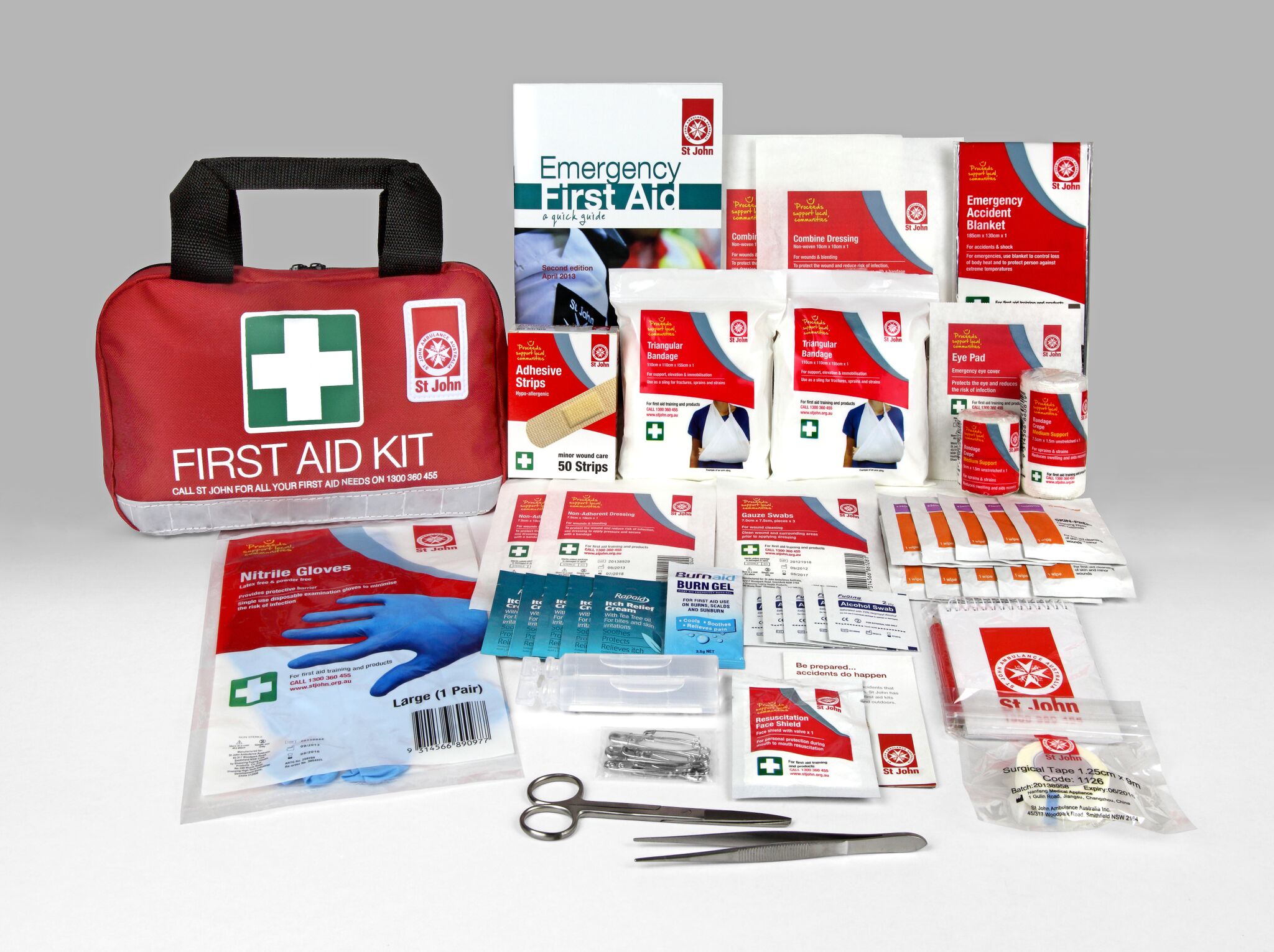 A Guide to First Aid Kit Contents | St John Vic